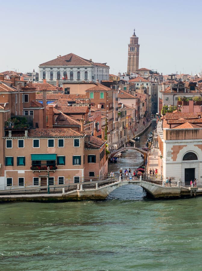 Side Canal in Venice editorial photo. Image of canal - 56146961