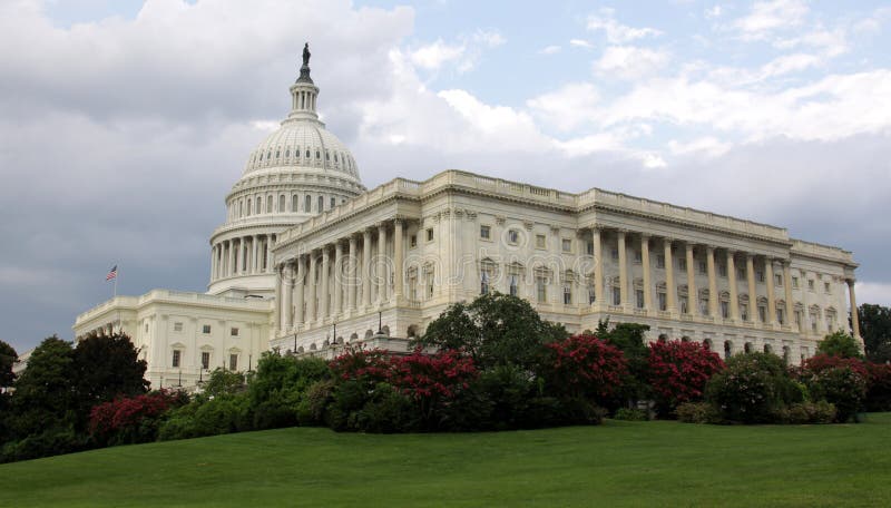 Side of the Capitol Building Stock Photo - Image of tree, cloud: 103681268