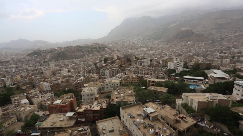 A Side of the City of Taiz in Yemen Stock Video - Video of highlands ...