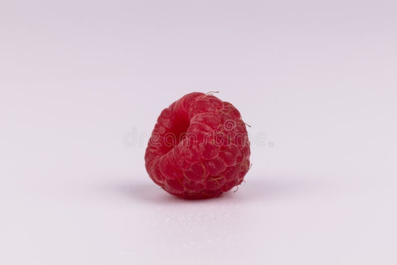 Side Close View of Whole Small Tasty Raspberry without Leaf Stock Photo ...