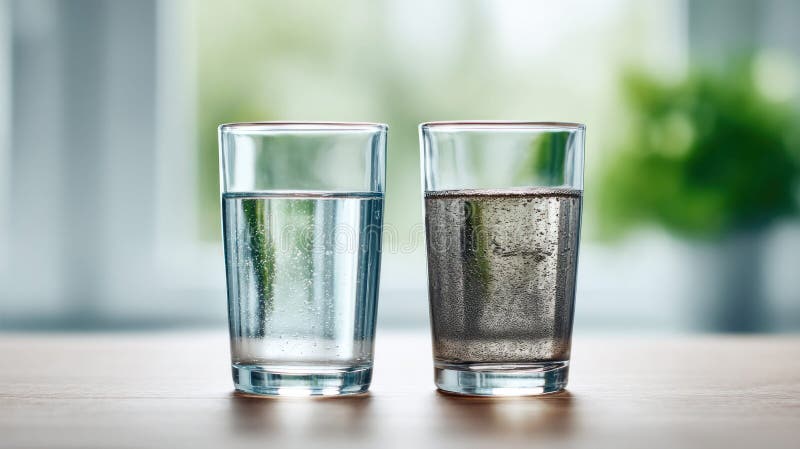 A Side-by-side Comparison Showcases the Difference between Clean and ...