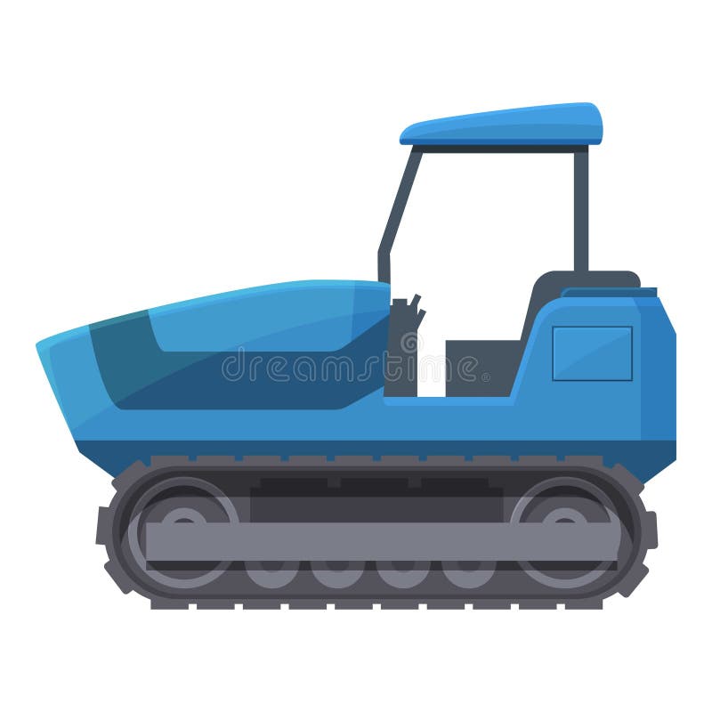 Side Crawler Icon Cartoon Vector. Work Car Heavy Stock Vector ...