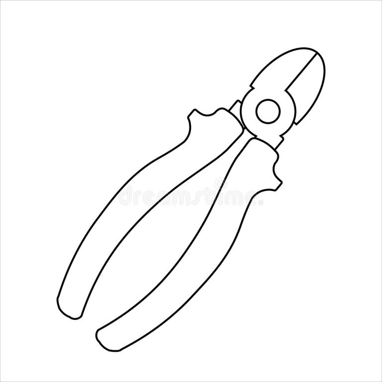 Side Cutting Plier Stock Illustrations – 20 Side Cutting Plier Stock ...