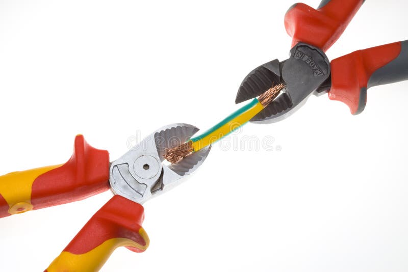 Side Cutting Pliers Have a Bite Wire Cutter Thick Stock Image - Image ...
