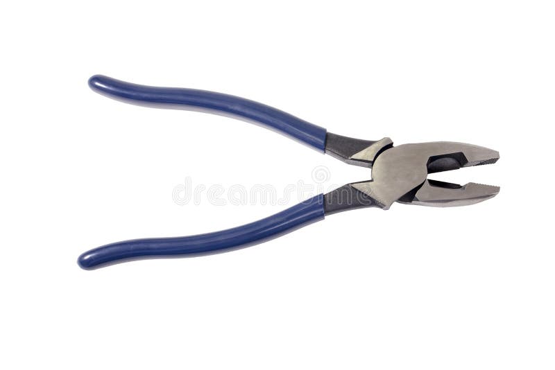 Side-Cutting Pliers on White Stock Photo - Image of grip, housework ...