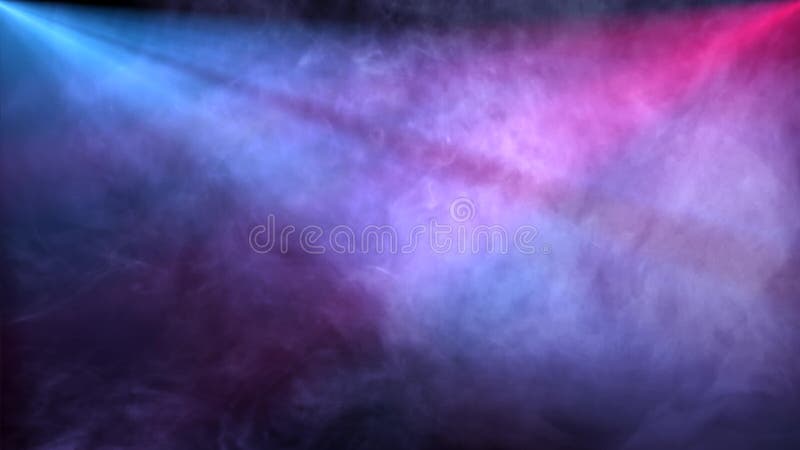 Colorful Side Diagonal Spot Lights and Smoke Cloud Shiny Animation Art ...
