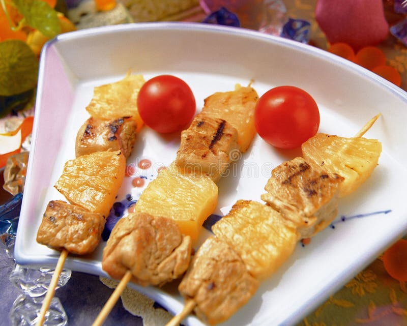 Side Dish stock image. Image of pineapple, plate, dish - 677325