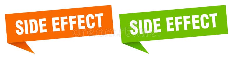 Side Effect Banner. Side Effect Speech Bubble Label Set Stock Vector ...