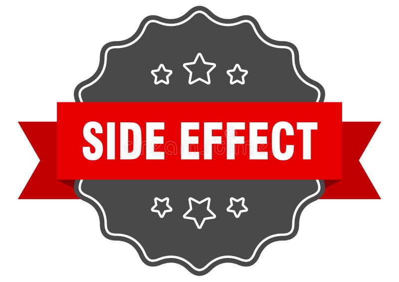 Side Effect Label. Side Effect Isolated Seal. Sticker. Sign Stock ...