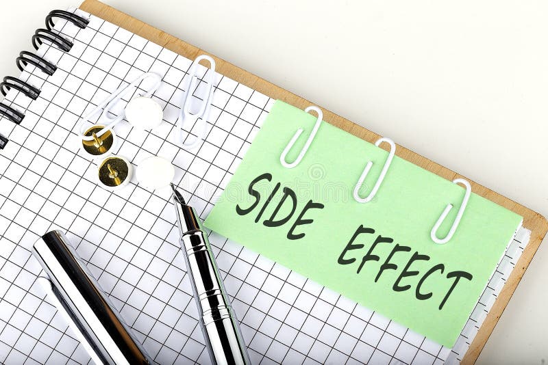 SIDE EFFECT on Post Note for Remind on the Stickers with Pen Stock ...