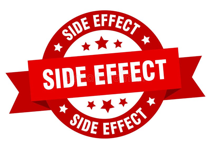 Side Effect Round Ribbon Isolated Label. Side Effect Sign Stock Vector ...