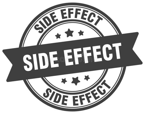 Side Effect Stamp. Side Effect Label on Transparent Background. Round ...
