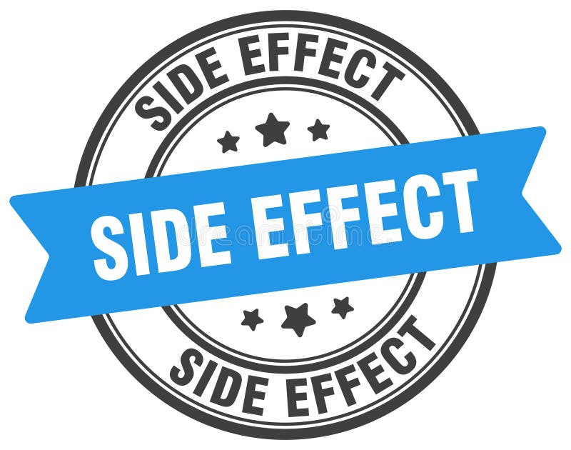 Side Effect Stamp. Side Effect Label on Transparent Background. Round ...