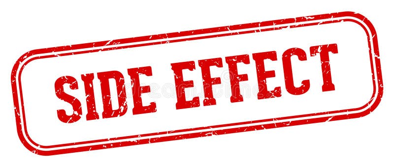 Side Effect Stamp. Side Effect Rectangular Stamp on White Background ...