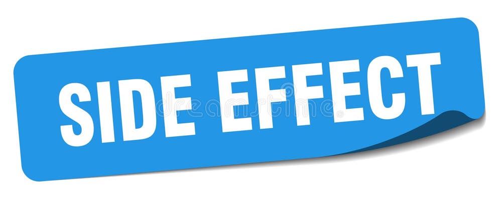 Side Effect Sticker. Side Effect Label Stock Vector - Illustration of ...