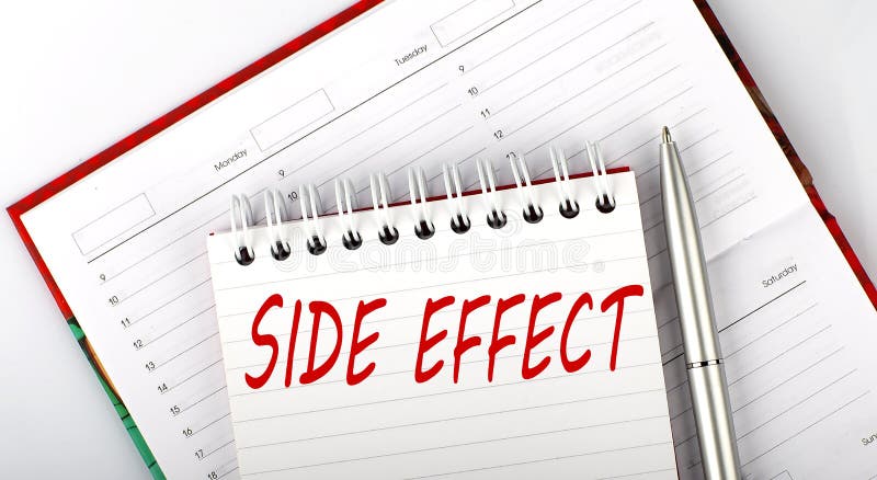 SIDE EFFECT Text on Notebook on the Diary, Medicine Stock Image - Image ...