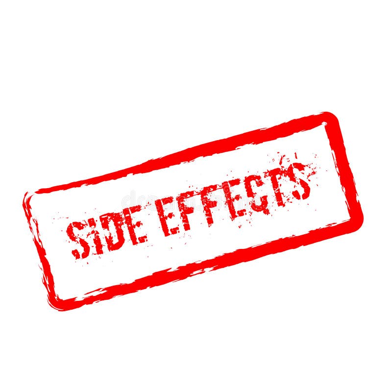 Side Effects Red Rubber Stamp Isolated on White. Stock Vector ...