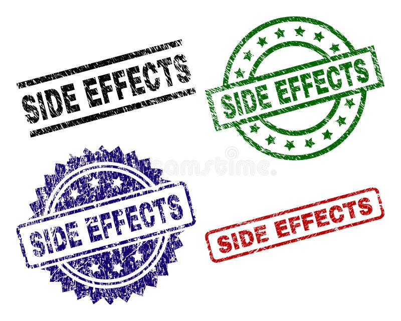 Grunge Textured SIDE EFFECTS Seal Stamps Stock Vector - Illustration of ...