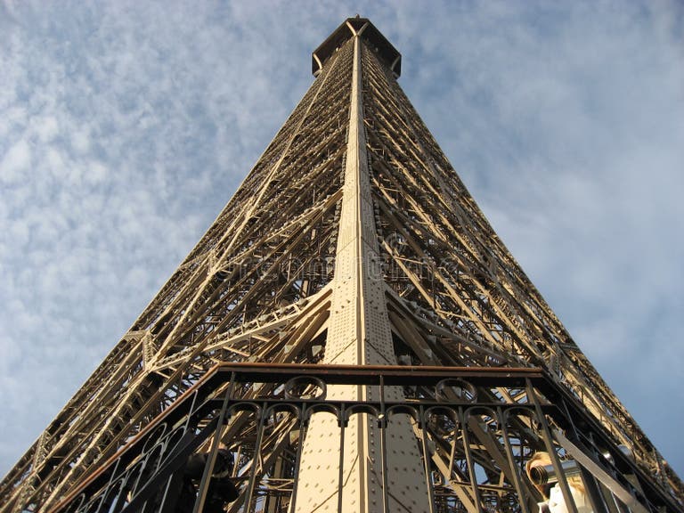 Side of Eiffel Tower stock photo. Image of eiffel, rivets - 82600956