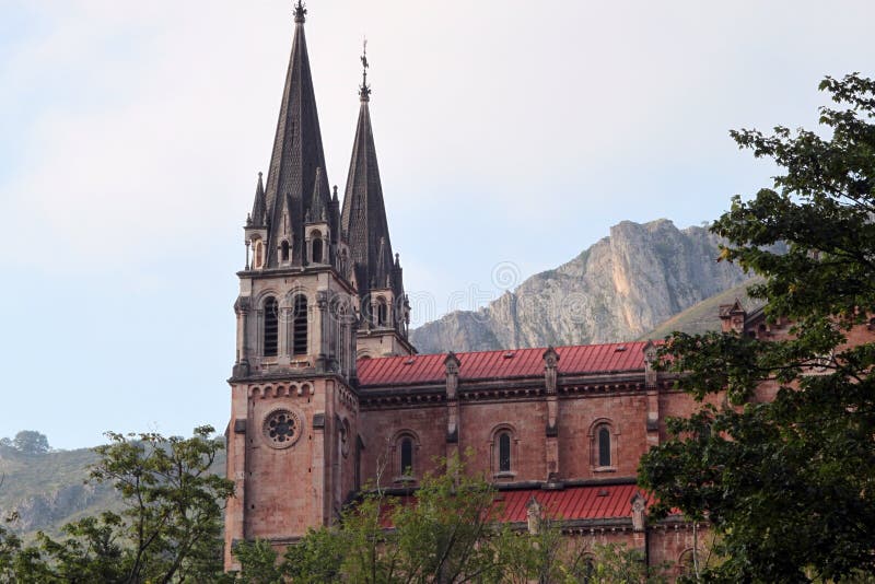 Side Facade of Spanish Catholic Church Stock Image - Image of mountain ...