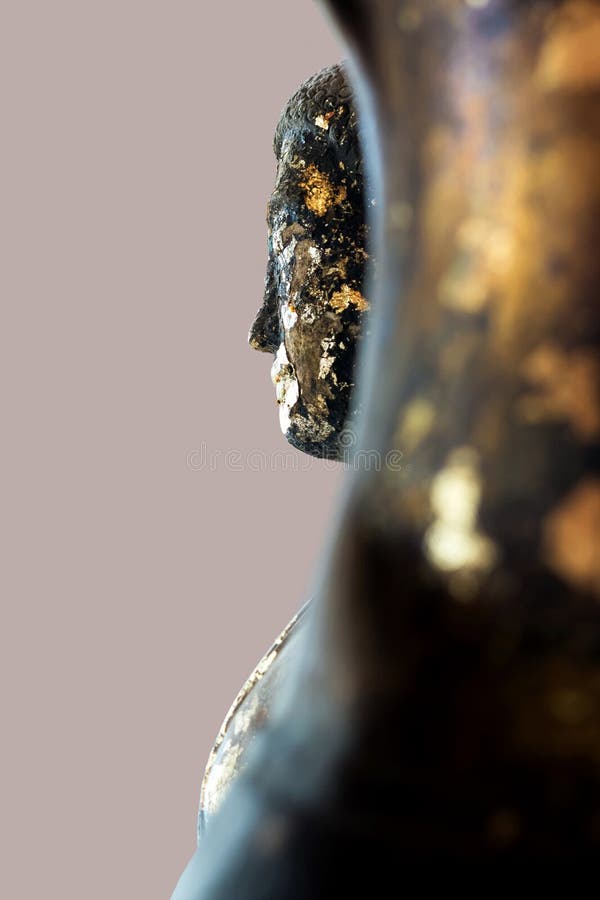 The Side Face of an Ancient Buddha Statue, More Than 400 Years Old ...