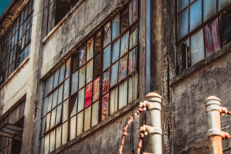 Side of a factory stock photo. Image of rundown, dirty - 59279424