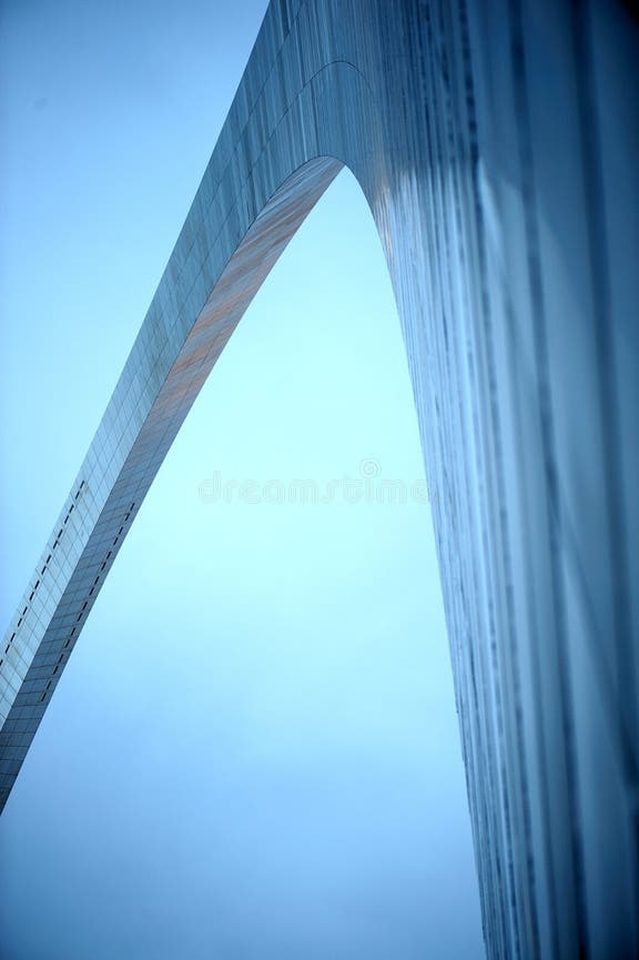 Side of Gateway Arch stock image. Image of arched, soar - 8846585