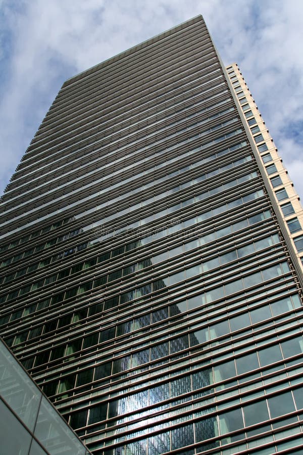 Side of Tall Glass Office Building Stock Photo - Image of architecture ...