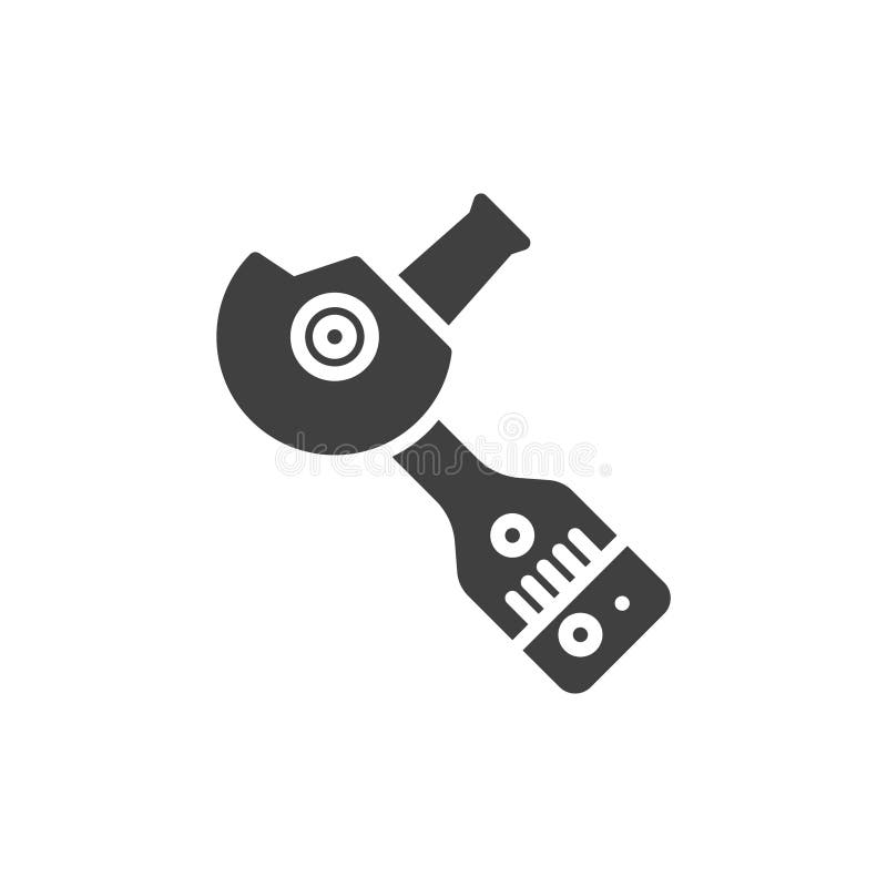 Side grinder vector icon stock illustration. Illustration of power ...