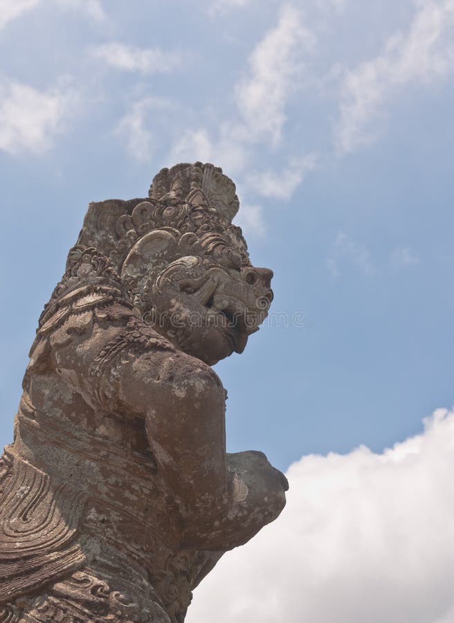 Side Half Body Portrait of Balinese God Statue Stock Photo - Image of ...