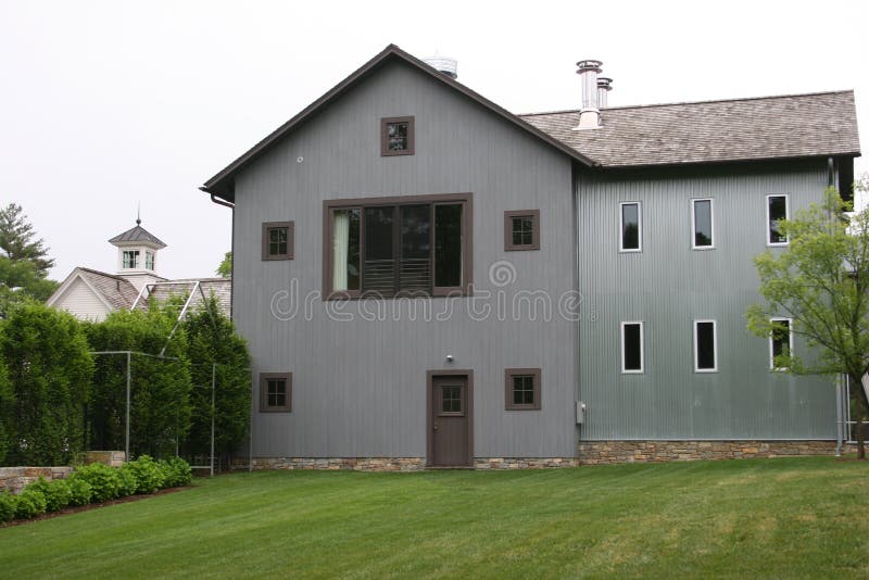 Side of house stock image. Image of grass, large, trees - 41515221