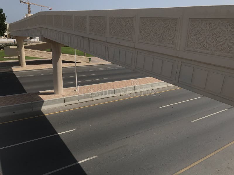 Road Crossing Bridge Across an Highway or Express Roads and Designed Z ...