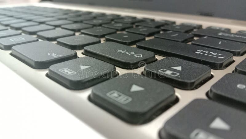 Side of keyboard stock image. Image of monochrome, laptop - 213507111