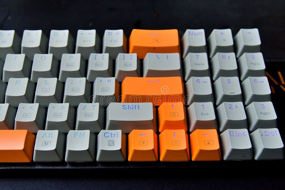 A Side of Keyboard Mechanical Stock Image - Image of desktop, keypad ...