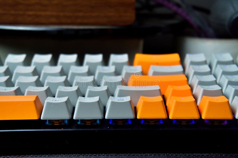 A Side of Keyboard Mechanical Stock Photo - Image of closeup, direction ...