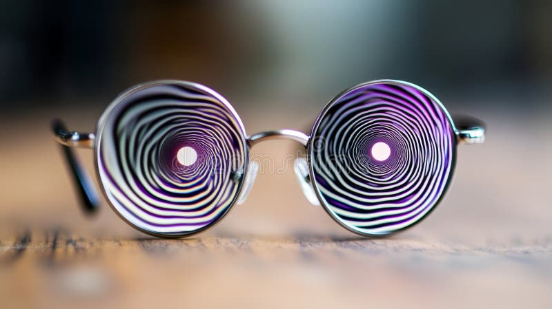 Side Lenses Bear a Design with a Dot Lens Centers House a White Point ...