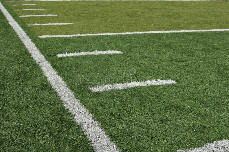 Side Line of a Football Field Stock Image - Image of field, sport: 12835701