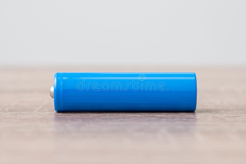 Side of 18650 Lithium-ion Battery on Table Stock Photo - Image of ...