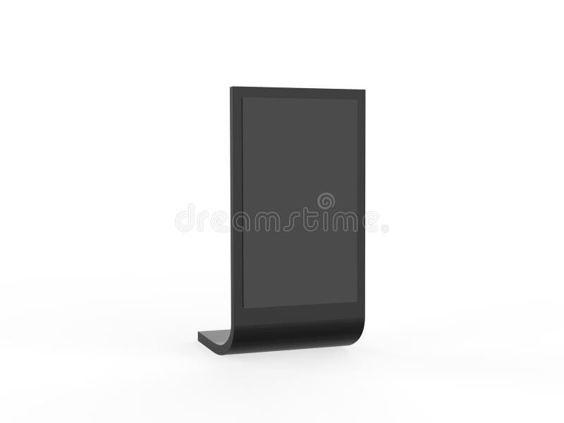 Side Loading Slide in Metal Frame Table Top Counter Mockup Stock Photo ...