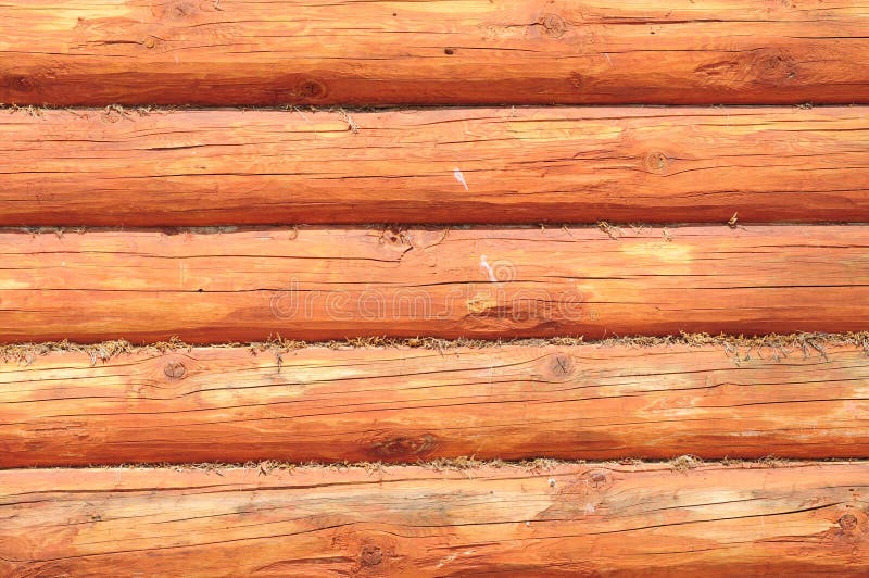 Side of a log house stock image. Image of rough, logs - 5370241