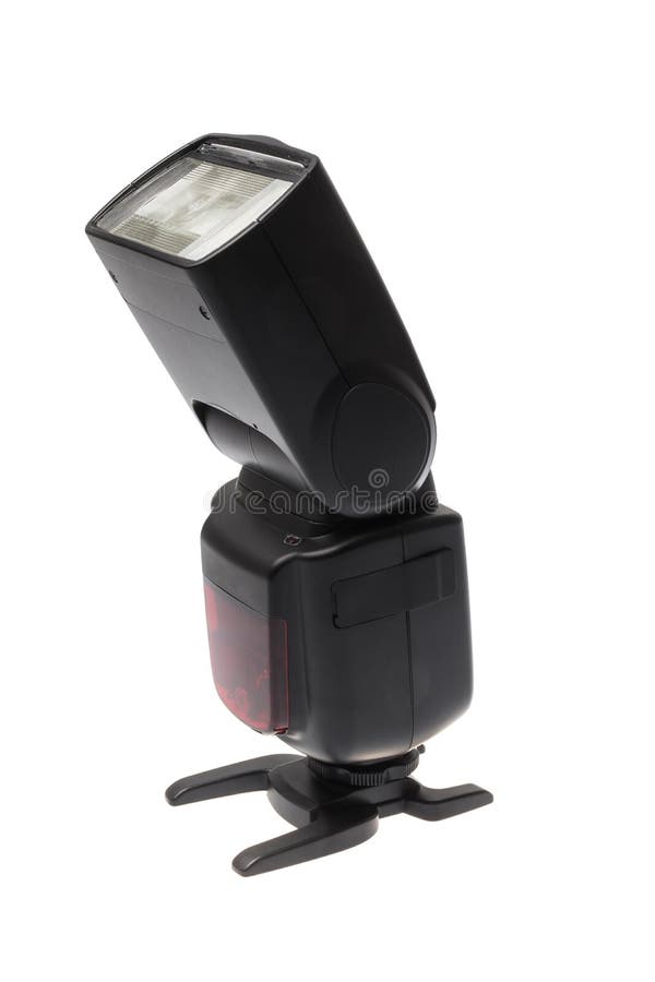 DSLR camera with flash stock photo. Image of dslr, analog - 16633338