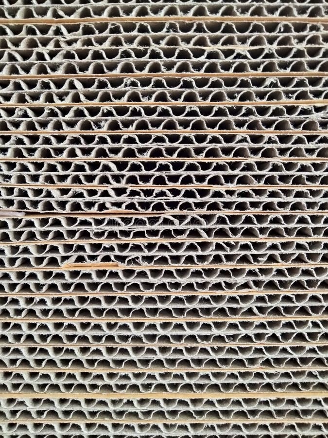 Side of Many Brawn Corrugated Carton Box Stock Image - Image of ...