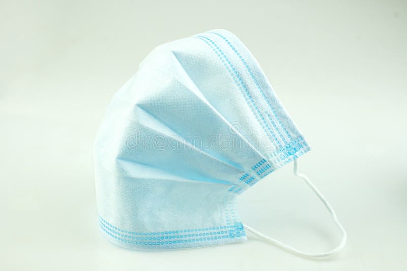 Side Medical Mask on White Background Stock Photo - Image of covid19 ...