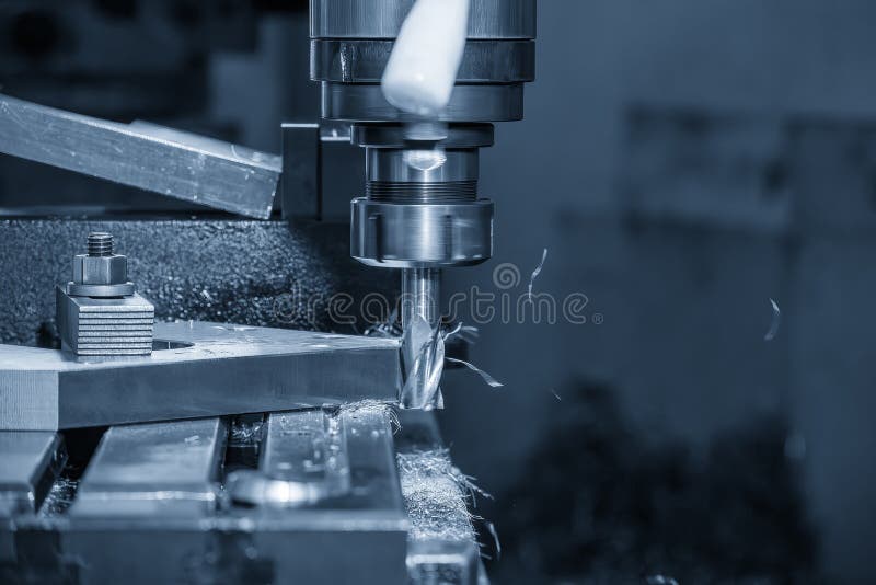 The Side Milling Process on NC Milling Machine by Flat Nose End Mill ...