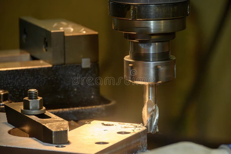 The Side Milling Process on NC Milling Machine by Flat Nose End Mill ...
