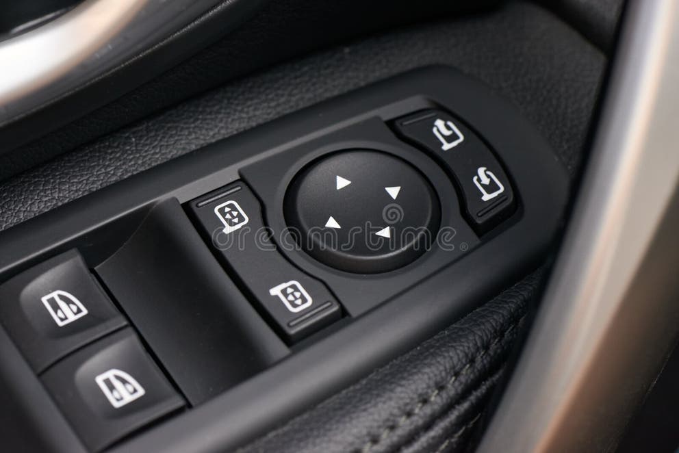 Side mirror control button stock photo. Image of modern - 139266034