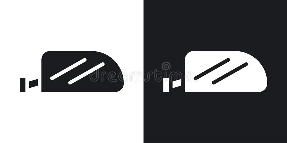 Side mirror icon vector stock vector. Illustration of logo - 348264577