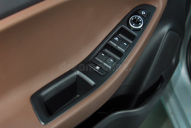 Window Button and Side Mirror Switch Control Stock Photo - Image of ...