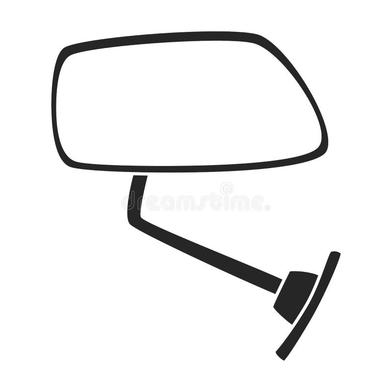 Side mirror stock vector. Illustration of mirror, automobile - 143365463