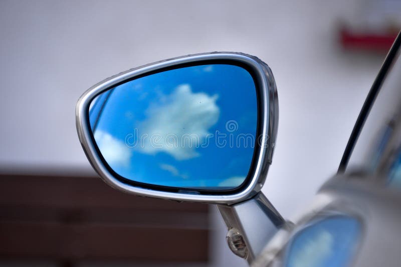 Side mirror view stock image. Image of rear, outdoor - 176081081